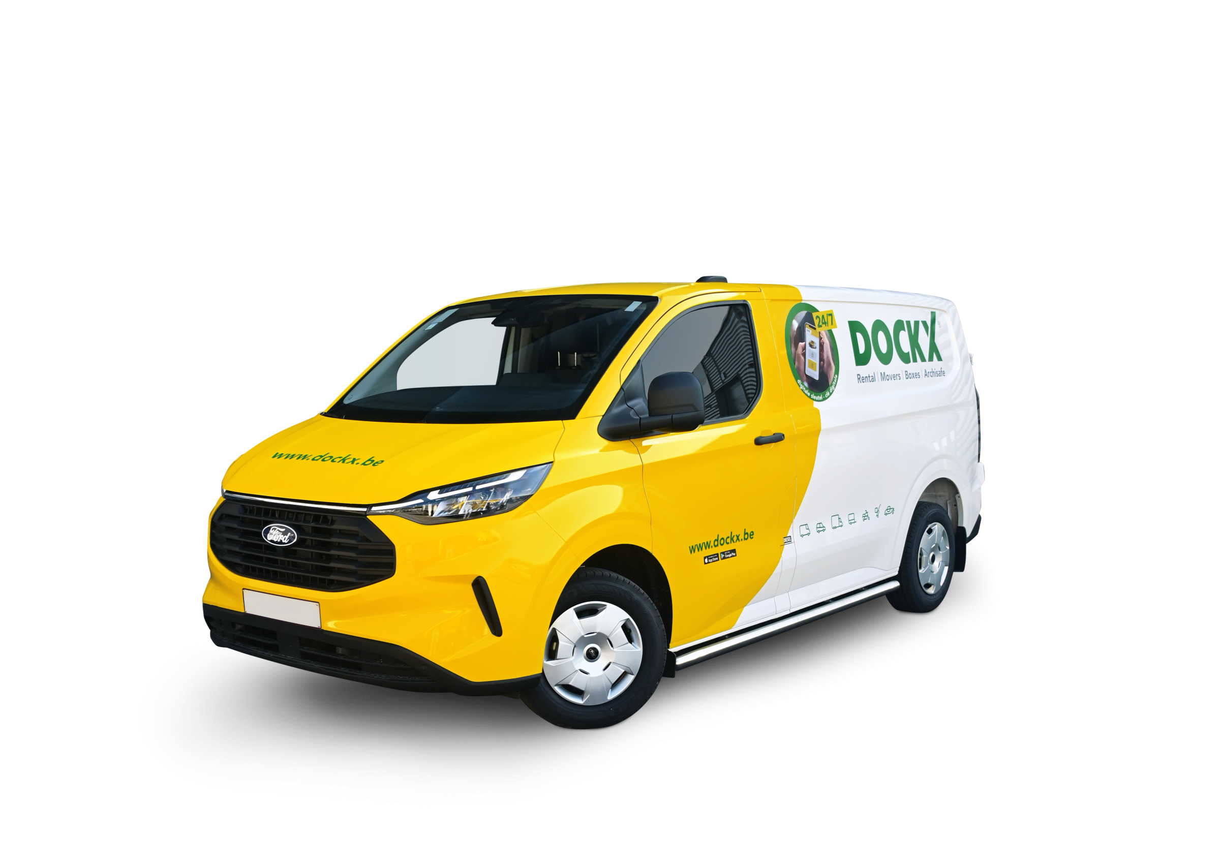 Vertrek 24/7 met je bestelwagen via de Dockx app