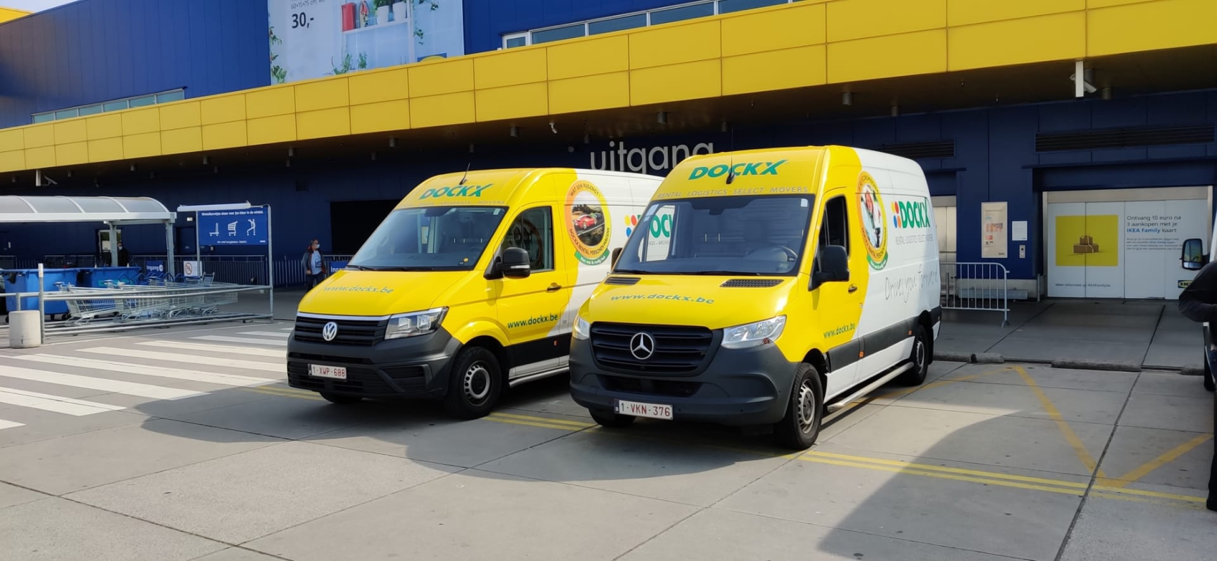 Dockx bestelwagen verhuur bij onze partners